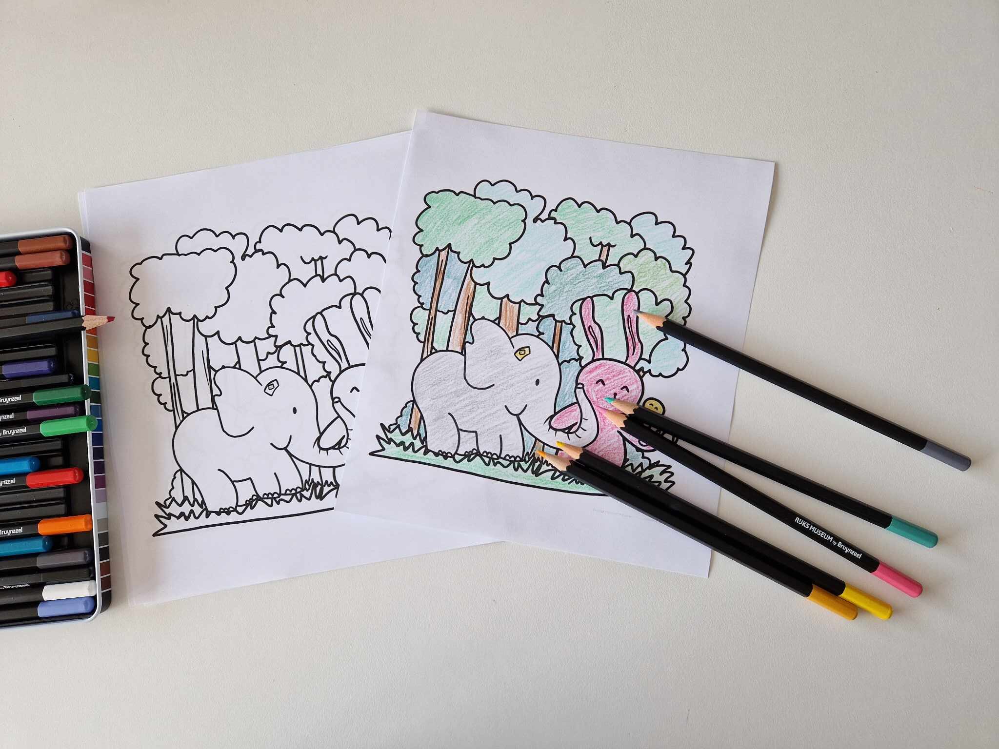 Unleash fun with coloring sheets - Muffin Books